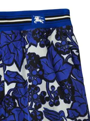 Burberry Leaf-print Shorts