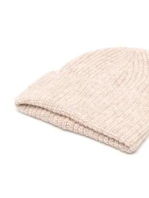 Brunello Cucinelli Ribbed-knit Beanie - Neutrals
