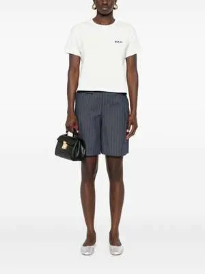 A.p.c. Logo Cropped T-shirt - White