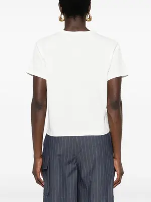 A.p.c. Logo Cropped T-shirt - White