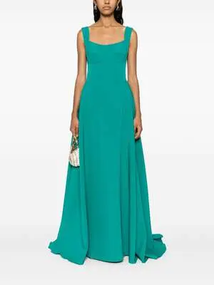 ATU BODY COUTURE Pleated Maxi Dress - Green