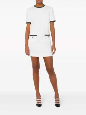 Moschino Contrasting-trim Mini Dress
