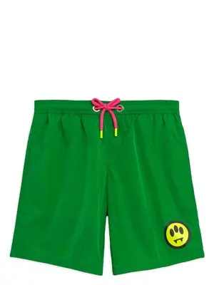 BARROW Logo-print Swim Shorts - Green