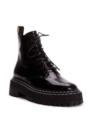 Proenza Schouler Leather Lace-up Boots