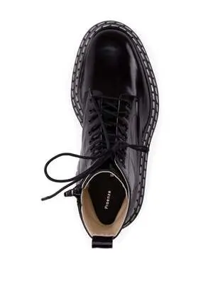 Proenza Schouler Leather Lace-up Boots