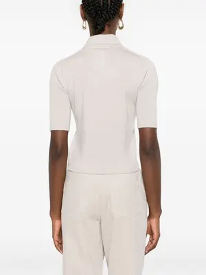 Max Mara Fine-knit Virgin Wool Polo Top