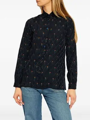 Etro Floral Diamond Grid Shirt