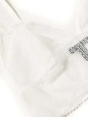 Kiki De Montparnasse Triangle-cup Crochet Bra - White