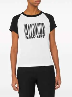 Moschino Barcode-print Cotton T-shirt