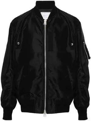 Sacai Zip-up Bomber Jacket - Black