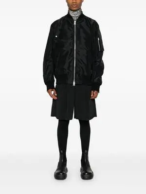 Sacai Zip-up Bomber Jacket - Black