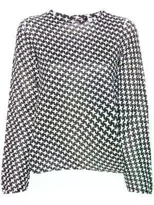 Comme Des Garçons Star-print Knitted T-shirt