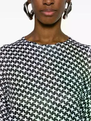 Comme Des Garçons Star-print Knitted T-shirt