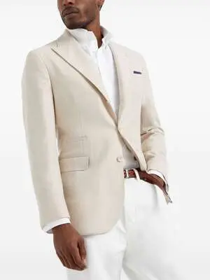 Brunello Cucinelli Single-breasted Wool Blazer