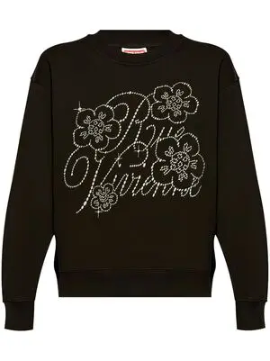 Kenzo Rhinestone Logo Sweatshirt - Black
