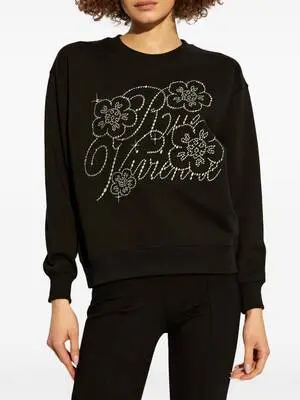 Kenzo Rhinestone Logo Sweatshirt - Black