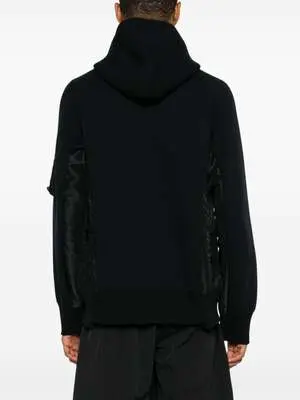 Sacai Panelled Drawstring Hoodie