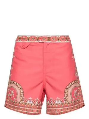 Camilla Shell Games Tailored Swim Shorts - Pink