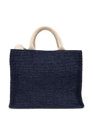 Marni Raffia Tote Bag - Blue