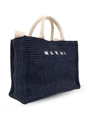Marni Raffia Tote Bag - Blue