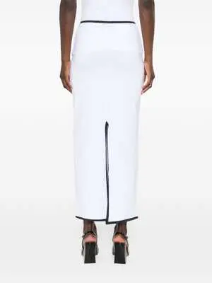 ROWEN ROSE Contrast-trim Maxi Skirt