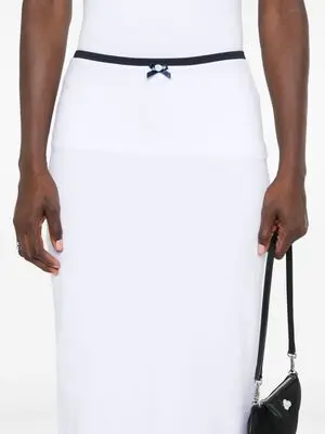 ROWEN ROSE Contrast-trim Maxi Skirt