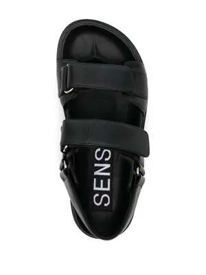 Senso Zina Leather Sandals - Black