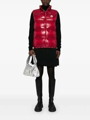 Moncler Badia Padded Gilet - Red