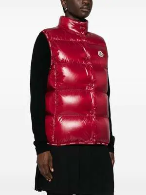 Moncler Badia Padded Gilet - Red