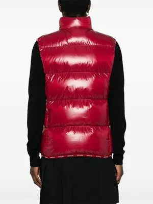Moncler Badia Padded Gilet - Red