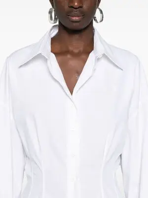 Attico Cotton Poplin Shirt - White