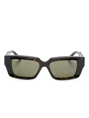 Gucci Tortoiseshell Rectangle Sunglasses - Brown