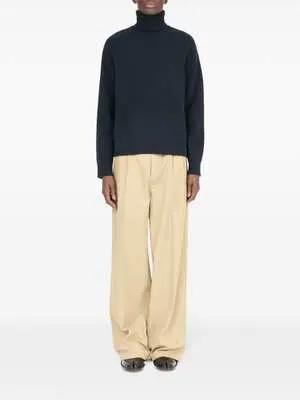 MAISON MARGIELA Roll-neck Wool Jumper - Blue
