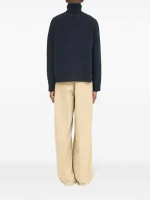 MAISON MARGIELA Roll-neck Wool Jumper - Blue