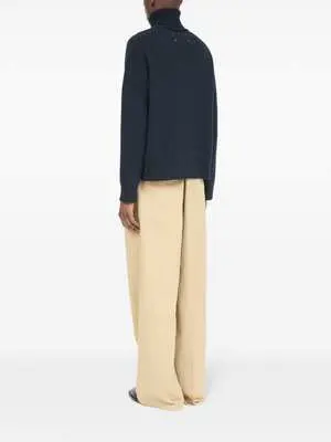 MAISON MARGIELA Roll-neck Wool Jumper - Blue