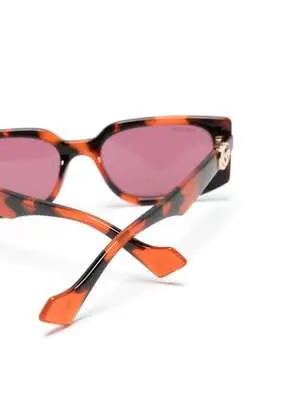 Gucci Tortoiseshell Rectangle Sunglasses