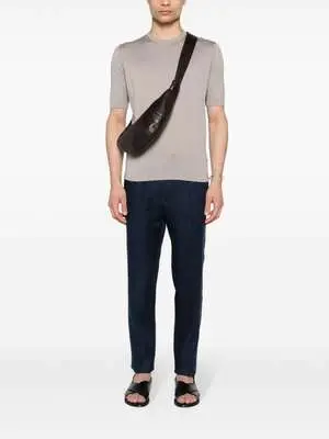 Tagliatore Newman Tapered Trousers - Blue