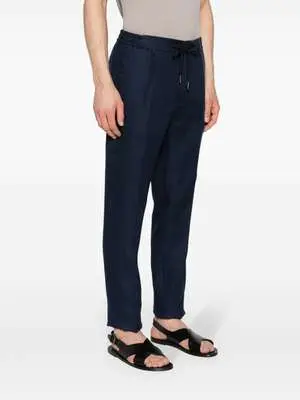 Tagliatore Newman Tapered Trousers - Blue