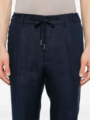 Tagliatore Newman Tapered Trousers - Blue