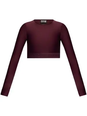 Versace Logo Cropped Top - Red
