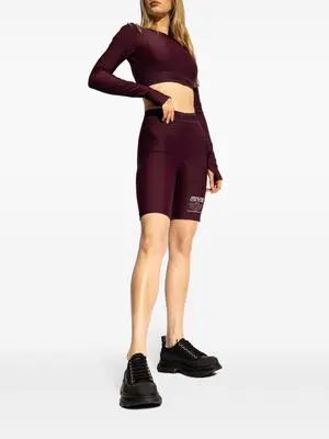 Versace Logo Cropped Top - Red