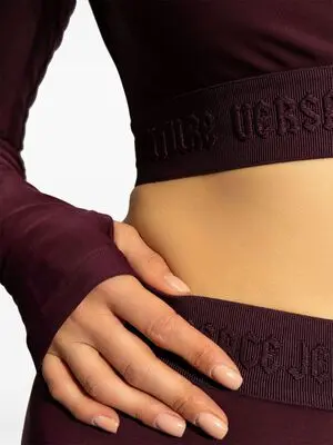 Versace Logo Cropped Top - Red