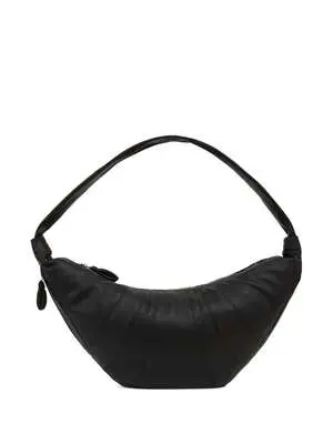 LEMAIRE Large Croissant Leather Shoulder Bag Black