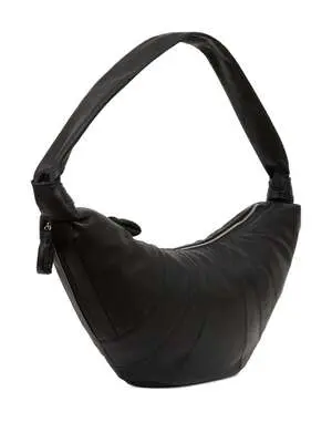 LEMAIRE Large Croissant Leather Shoulder Bag - Black