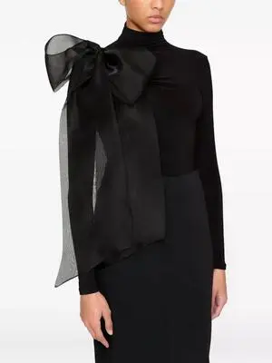 ATU BODY COUTURE Bow-detail Blouse - Black