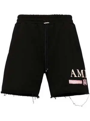 Amiri Logo-embroidered Cotton Shorts