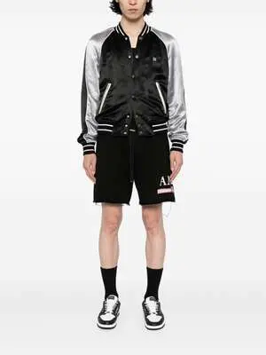 Amiri Logo-embroidered Cotton Shorts