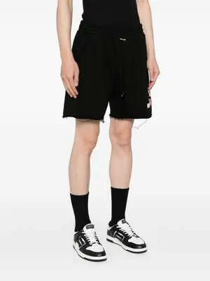 Amiri Logo-embroidered Cotton Shorts