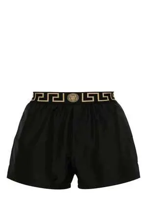 Versace Greca Border Swim Shorts - Black