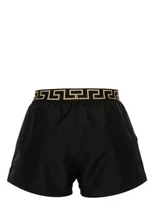 Versace Greca Border Swim Shorts - Black